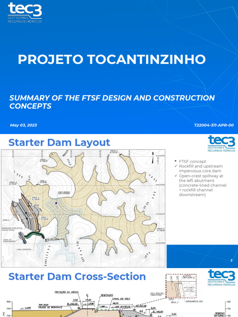 Summary of The FTSF Design and Construction Concepts | PDF | Dam ...