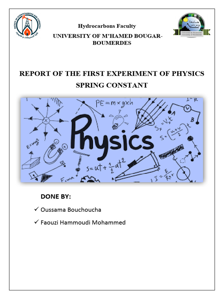 Tp Phisics 1 L2 Pdf Force Oscillation