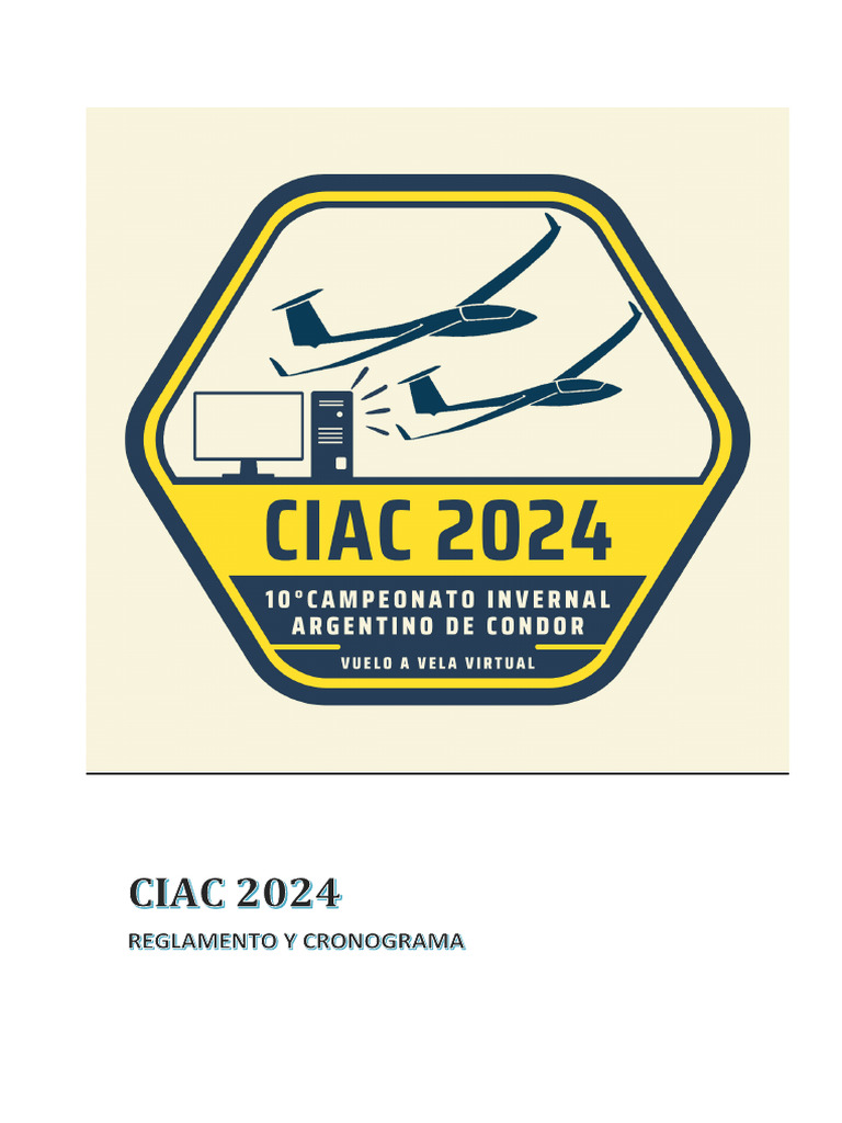 Reglamento y Cronograma CIAC 2024 | PDF | Informática