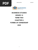 2024 Revised Chapter 16 BSTD Grade 12 Notes On Forms of Ownership | PDF ...