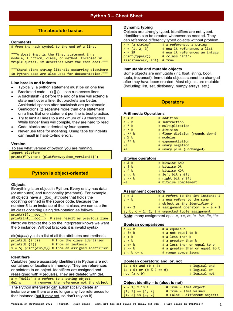 Python Notes | PDF | Parameter (Computer Programming) | Control Flow Python Notes | PDF | Parameter (Computer Programming) | Control Flow