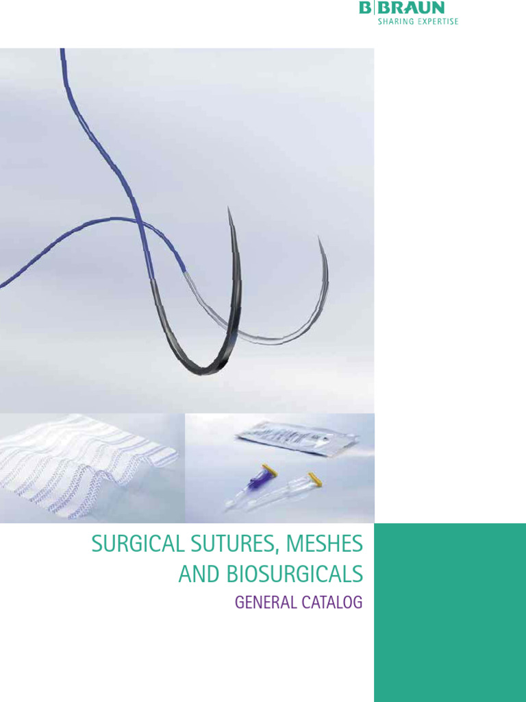 Catalogo Suturas Braun | PDF | Surgical Suture | Hemostasis