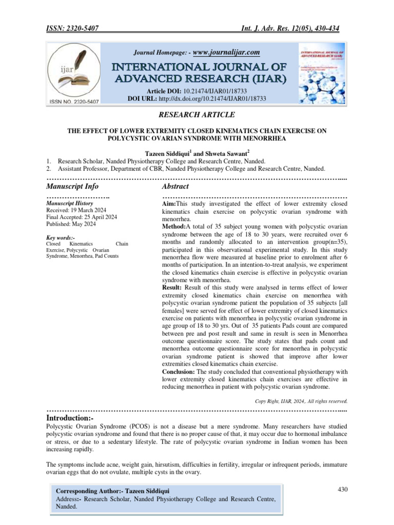 The Effect of Lower Extremity Closed Kinematics Chain Exercise On ...