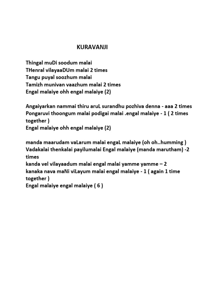 KURAVANJI | PDF | Language Arts & Discipline | Art