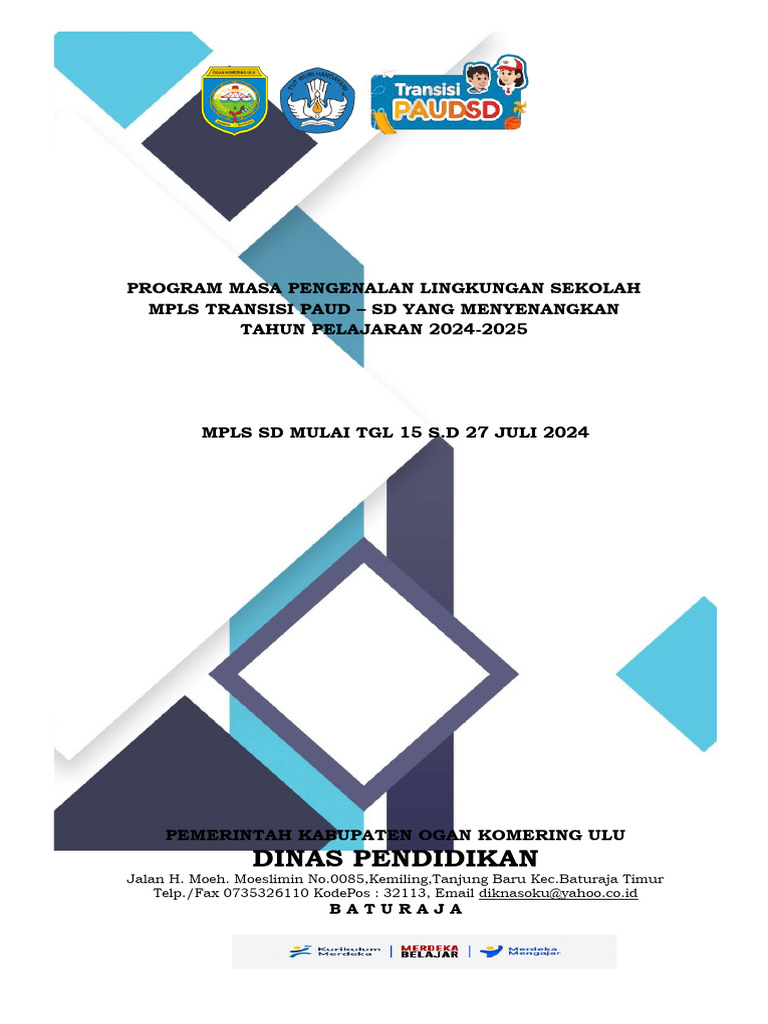 Program MPLS SD 2025: Panduan dan Contoh | PDF | Karier & Perkembangan | Kesehatan Holistik