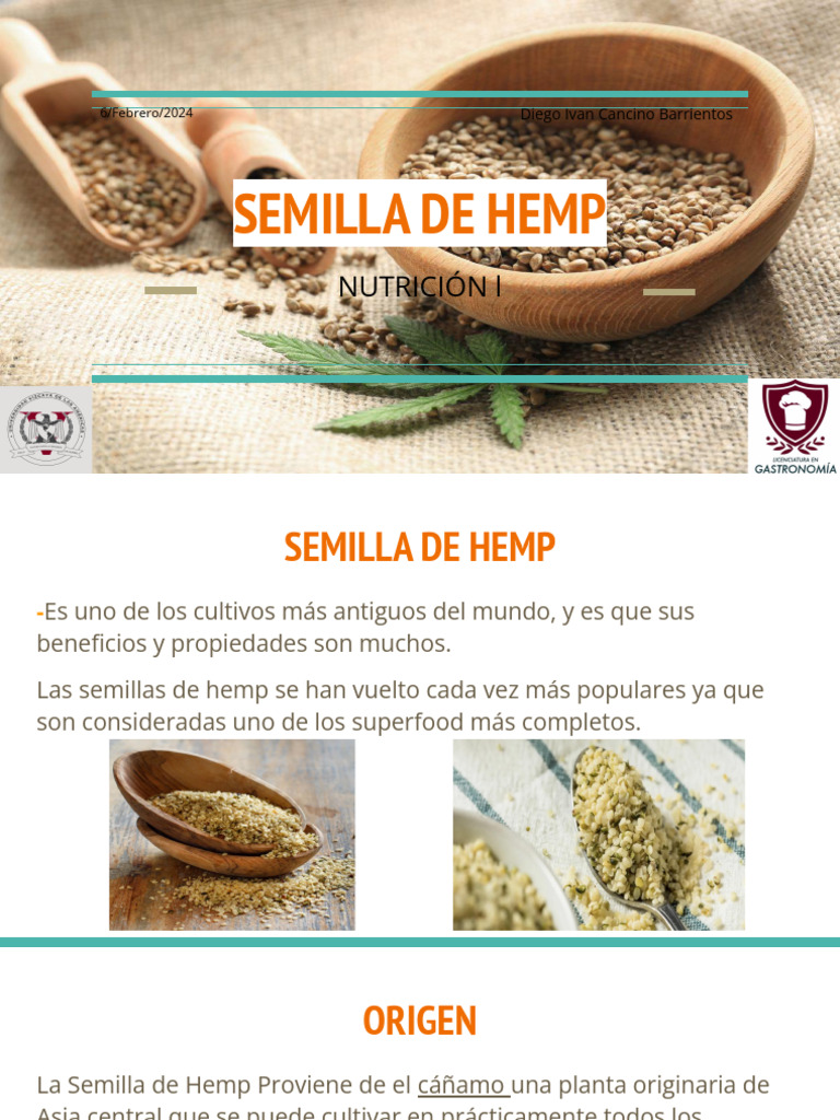 Copia de Exposicion-NUTRICION L- Semilla de Hemp | Descargar gratis PDF ...