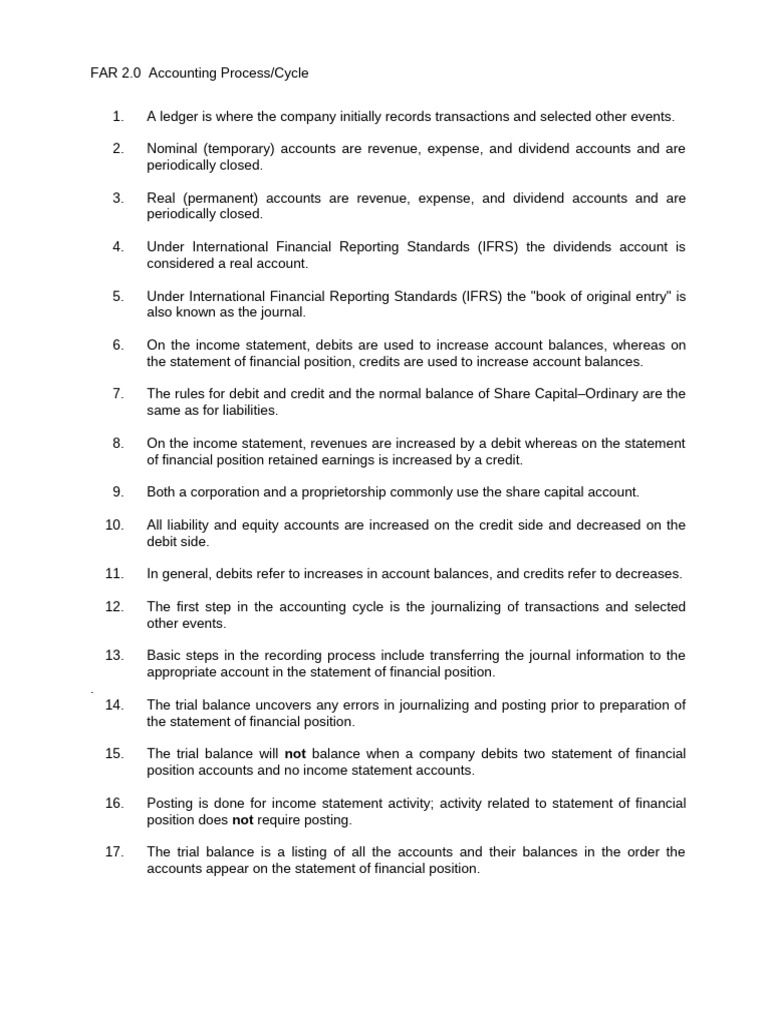 Far 2.0 | PDF | Debits And Credits | Expense