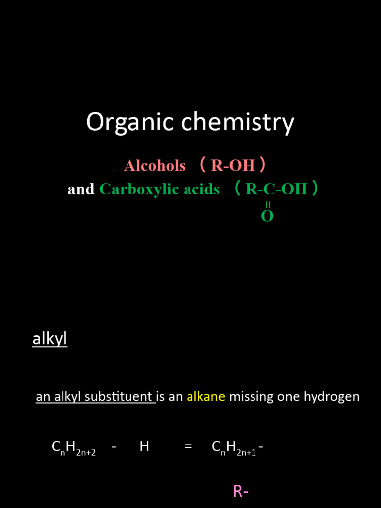 Part 1-Alcohol and Carboxylic Acid | PDF | Alkane | Ethanol