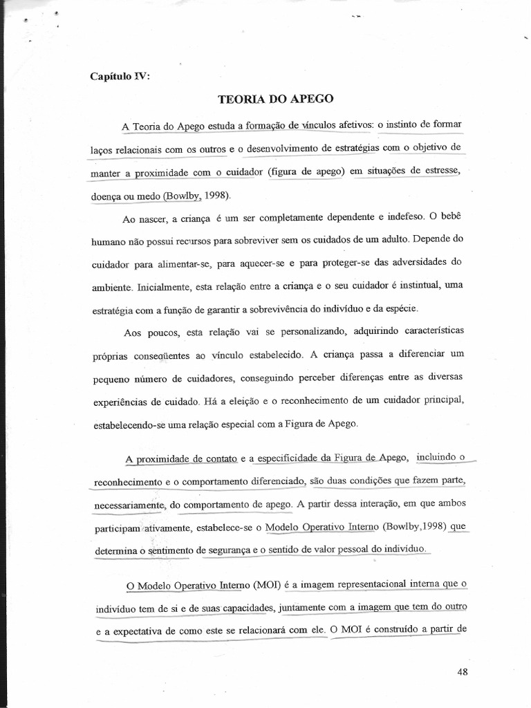A Teoria Do Apego | PDF