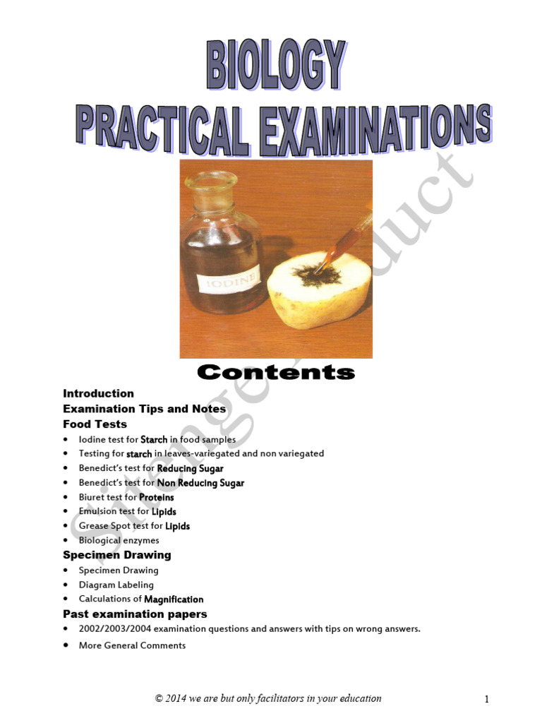 Revised Practical Biology | PDF | Chemical Compounds | Chemical Substances