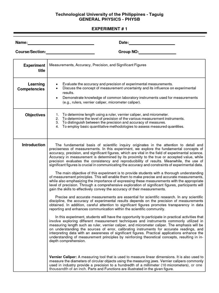 Physics Experiment Bumatay | PDF | Measurement | Accuracy And Precision