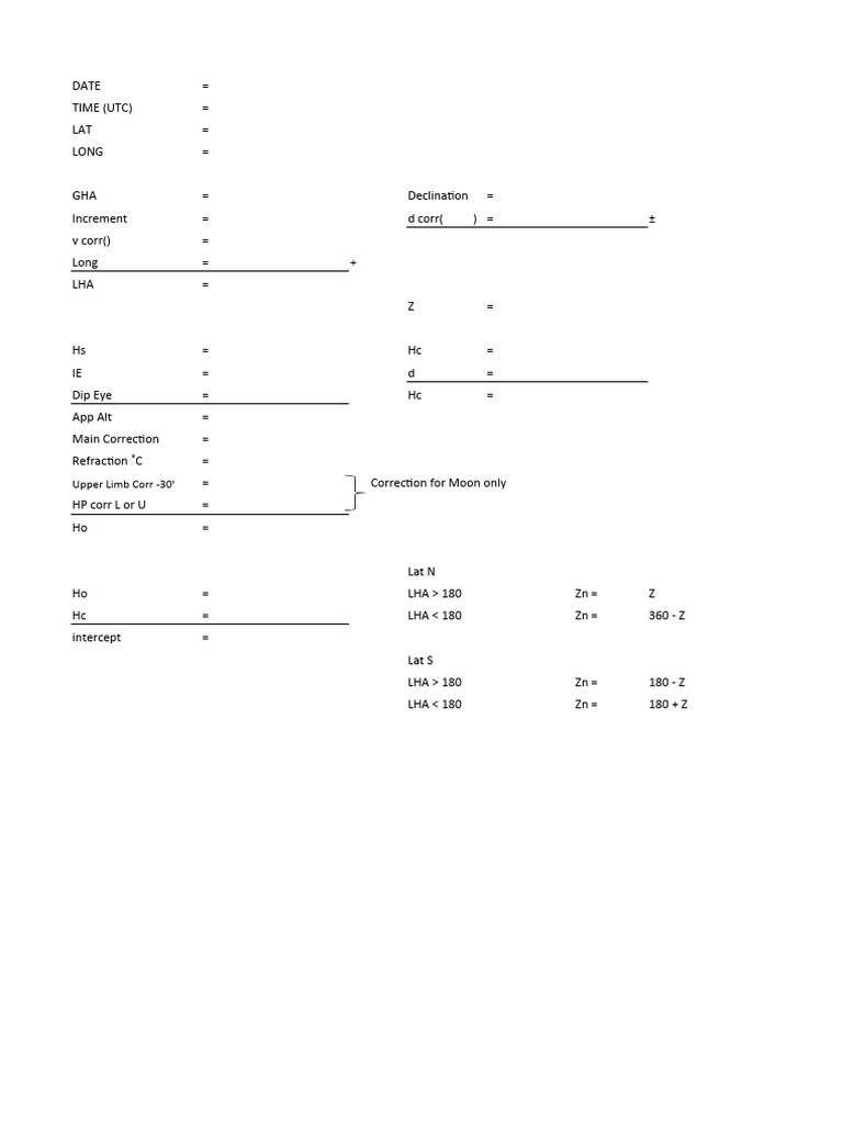 Celestial Calculation | Download Free PDF | Navigation | Astronomy