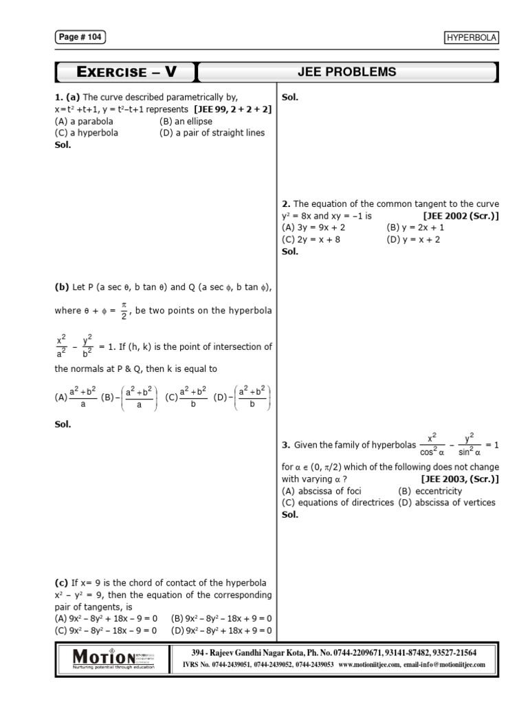 Exercise 5 | PDF | Ellipse | Geometry