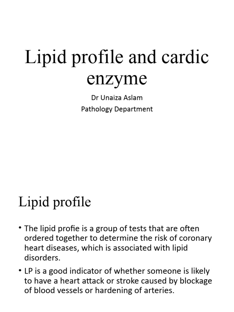 Lipid Profile 3rd Year | PDF | Cholesterol | High Density Lipoprotein