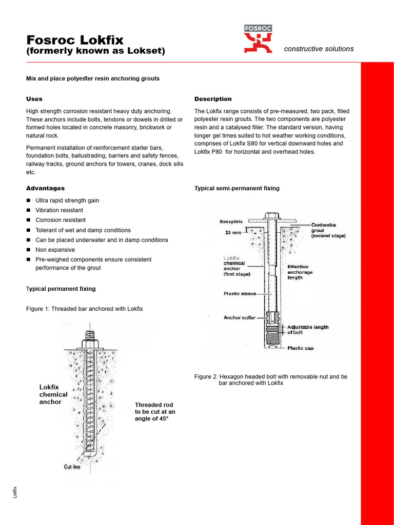 Lokfix | Download Free PDF | Strength Of Materials | Concrete