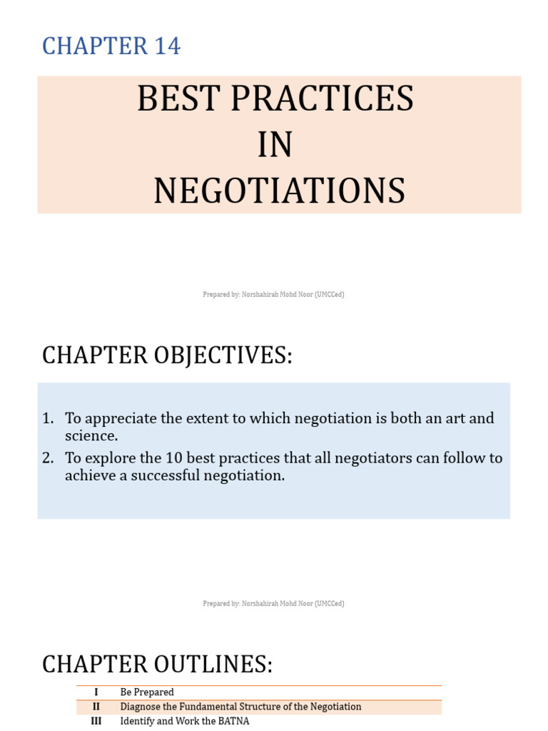 Chapter 14 Negotiation Skills | PDF | Negotiation | Human Communication