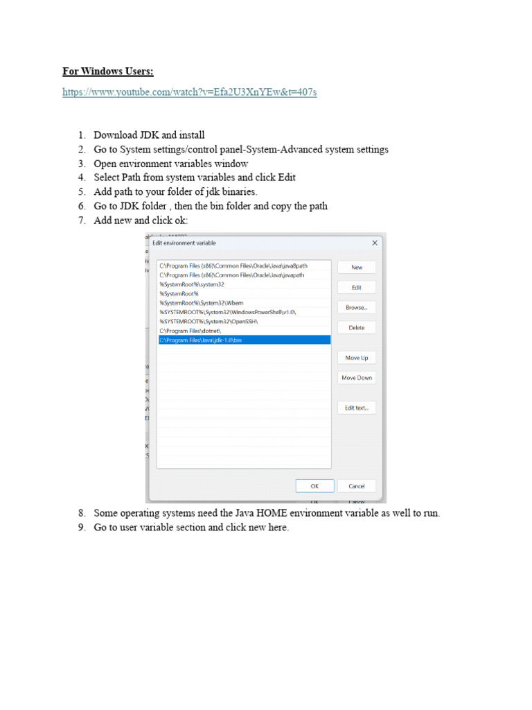 Guide to download-install JDK and Netbeans | PDF