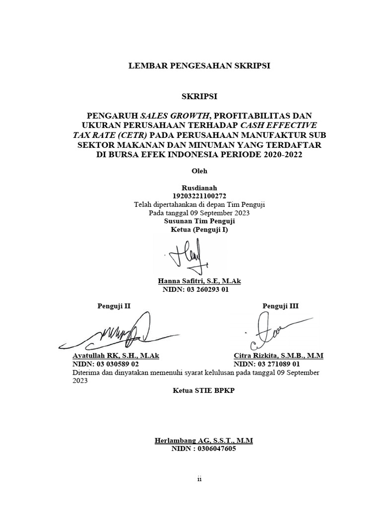 Skripsi Anah (Revisi) | PDF