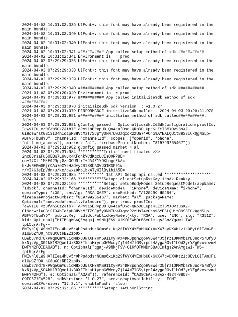 Id SDK Logs | PDF | Cyberwarfare | Security