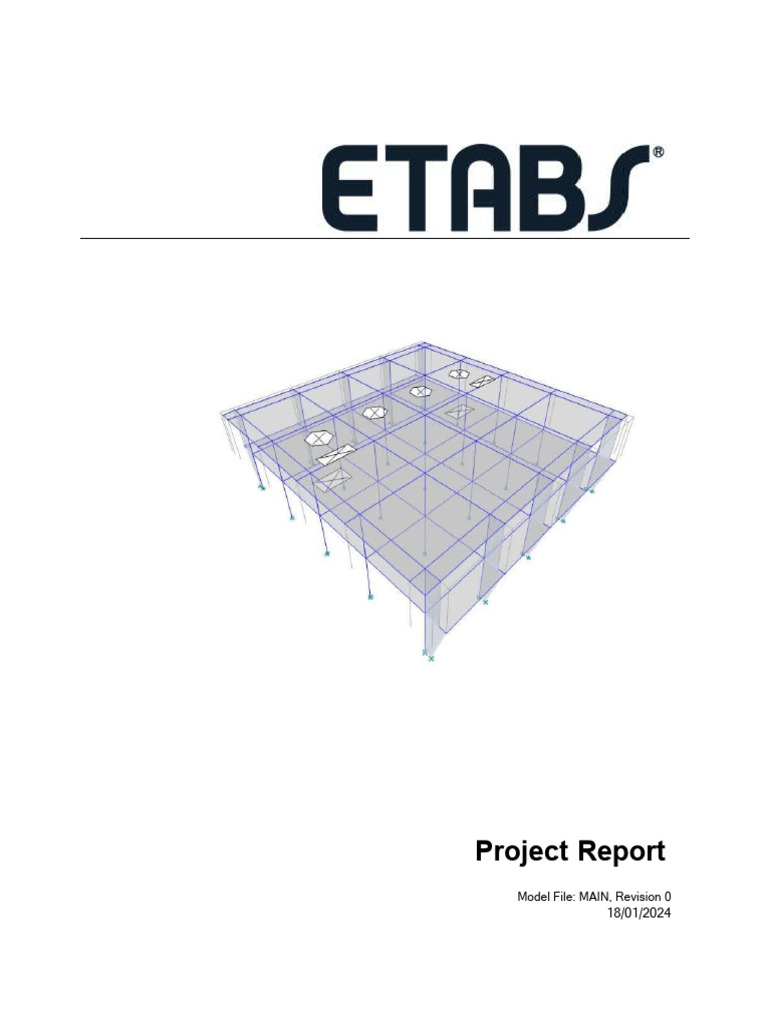 Etabs Report | PDF | Structural Engineering | Building Engineering