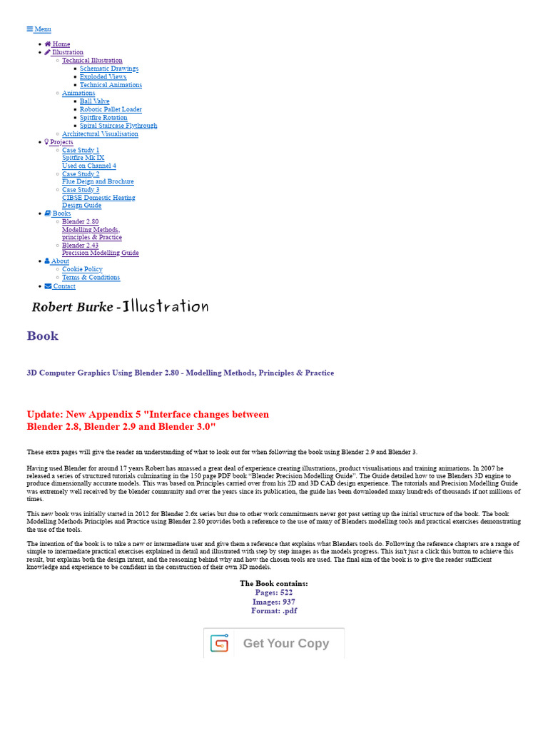 Robert Burke - Book - Blender 2.8 Modelling Methods | PDF | Blender (Software) | 3 D Computer ...