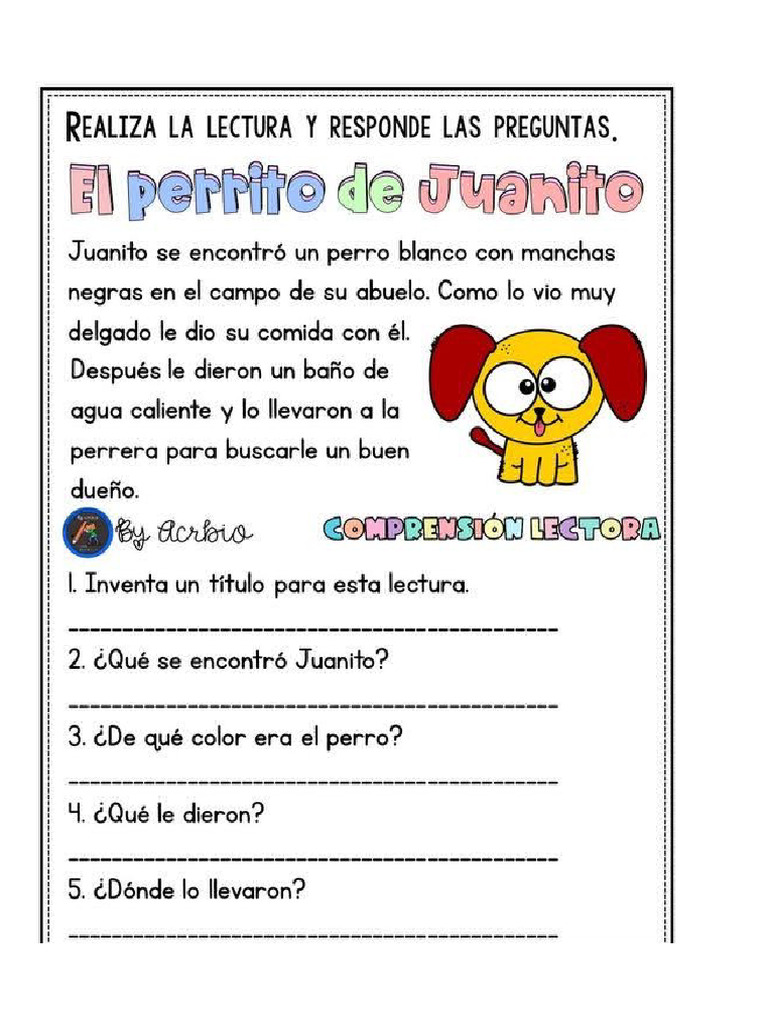 Comprension de Lectura Junio | PDF