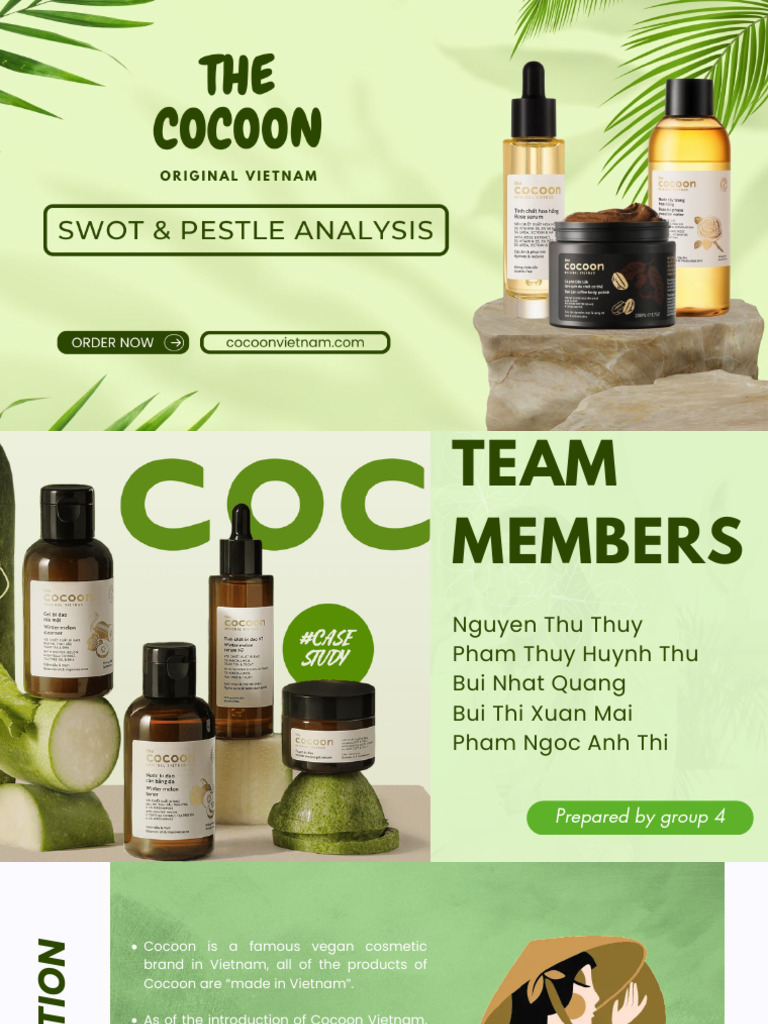 Cocoon Vietnam: Vegan Cosmetics SWOT & PESTEL Analysis | PDF ...