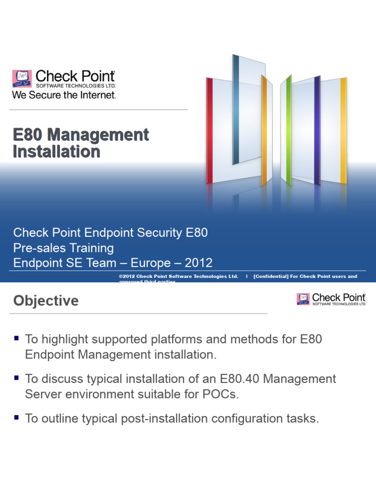 Day1 03 E80 Management Installation | PDF | Microsoft Windows | Active ...