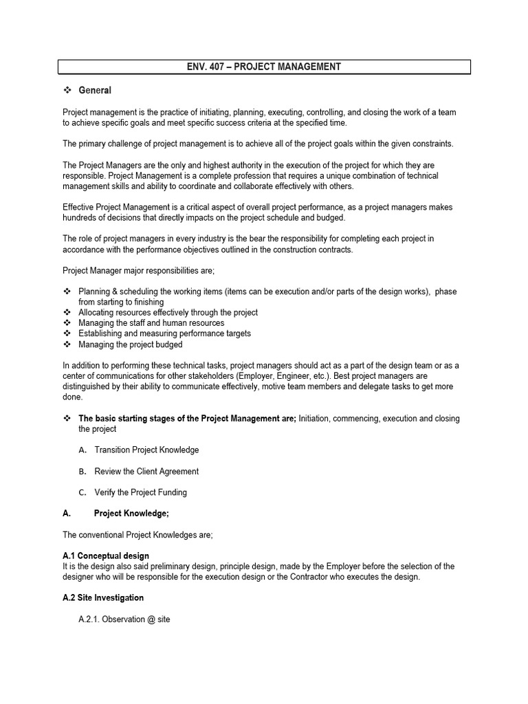 02 Project Management | PDF | Project Management | Risk