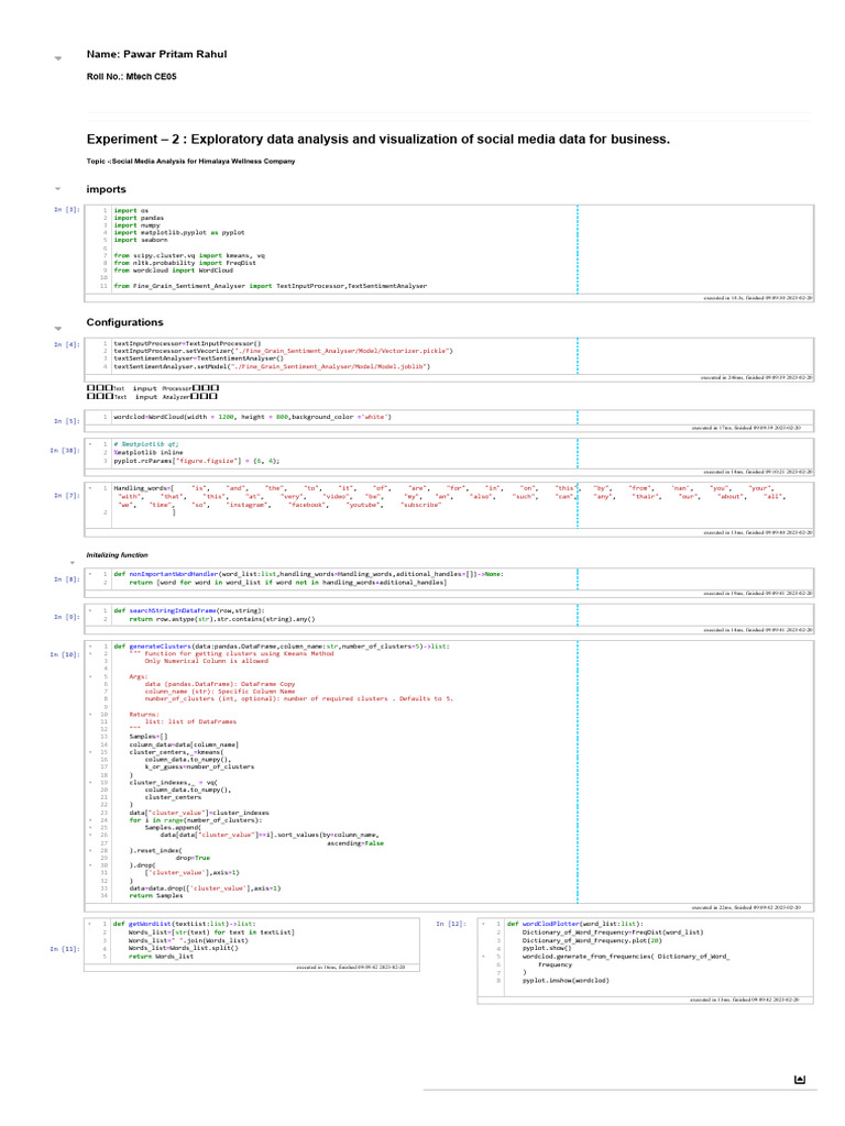 Prac 2 | PDF | Hashtag