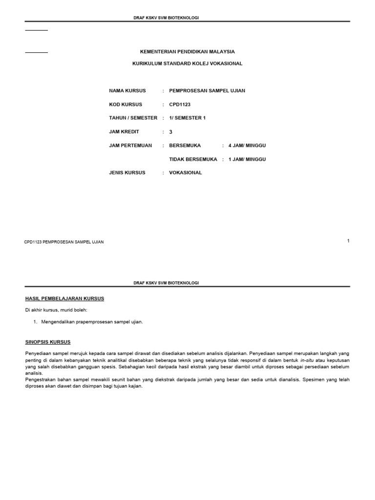 Pemprosesan Sampel Ujian | PDF | Teknologi & Rekayasa