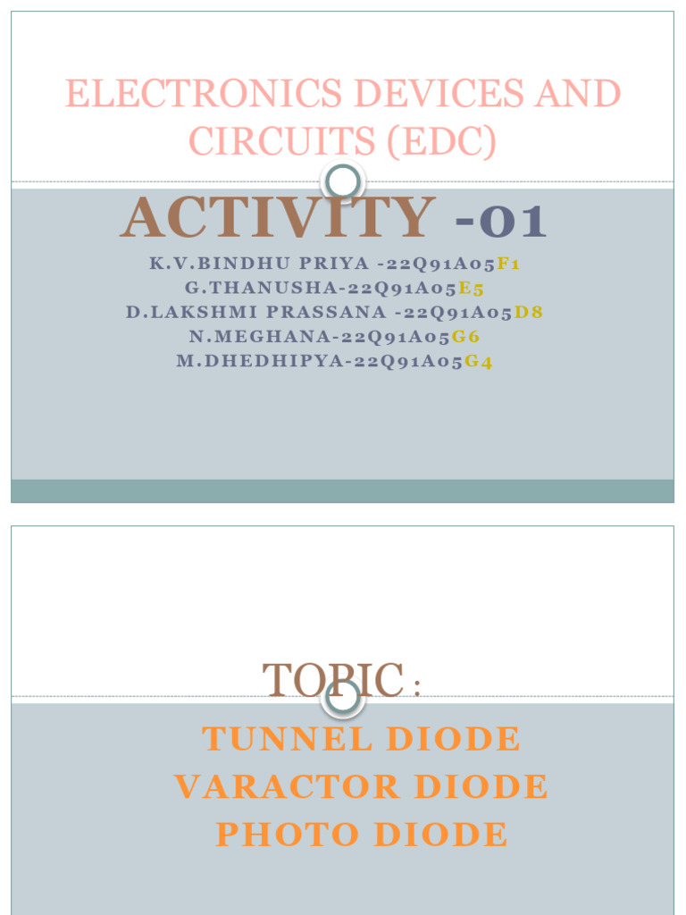 Electronic Devices and Diodes (Edc) | Download Free PDF | P–N Junction | Diode
