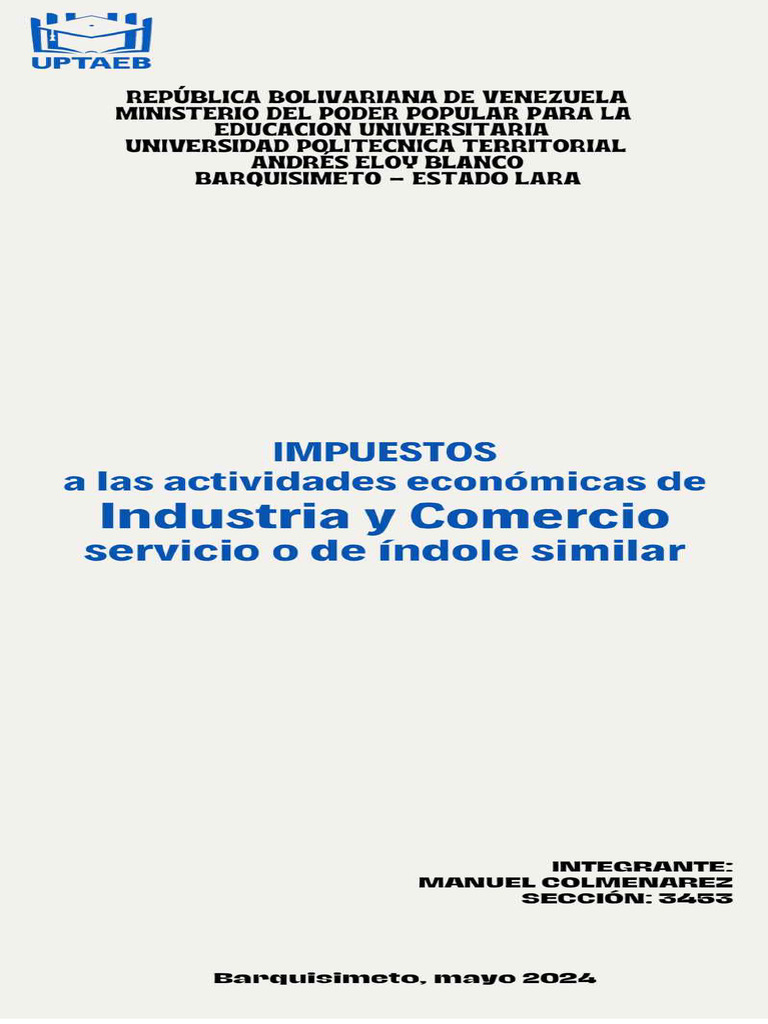 Infografia impuesto a las actividades economica | PDF