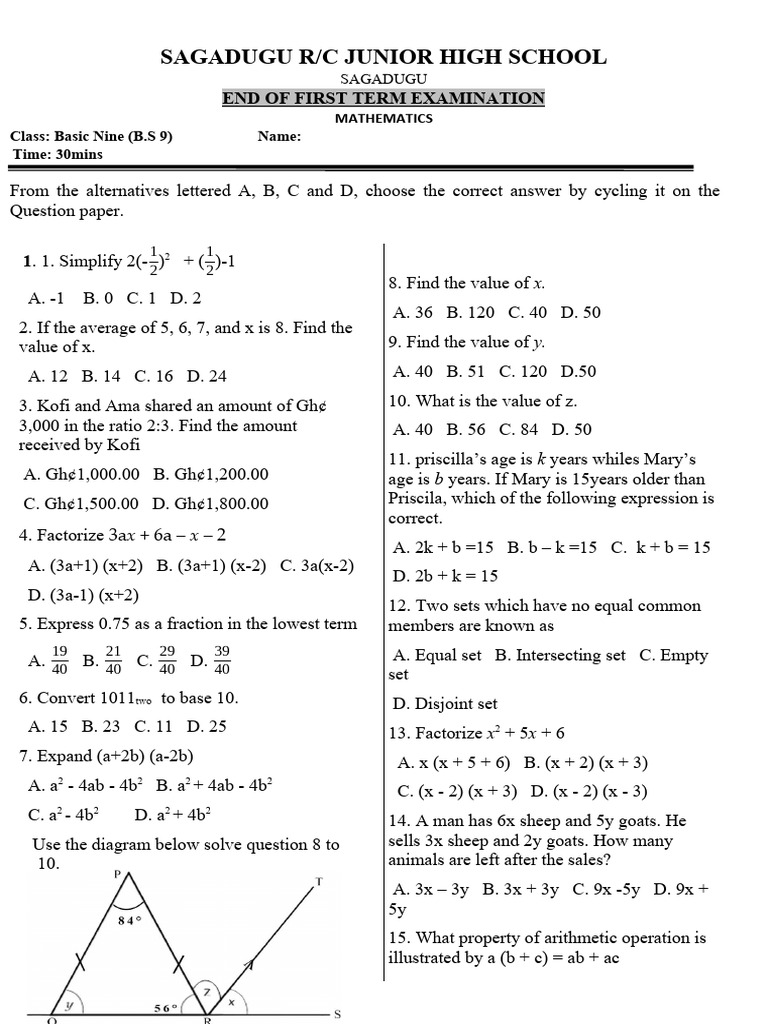 Mathematics Bs 9 | PDF | Numbers | Elementary Mathematics