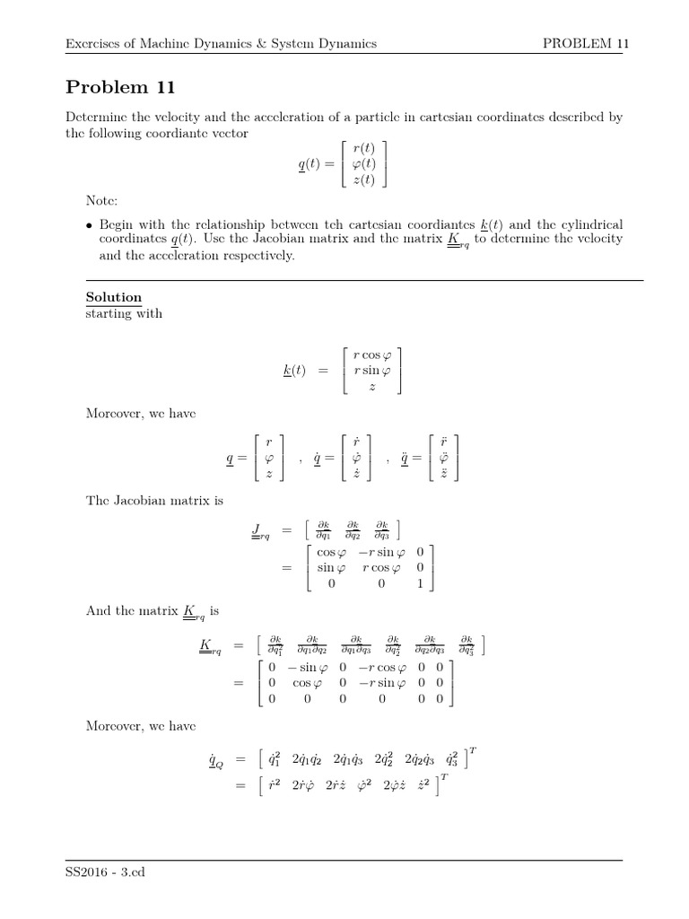 Exercise3 Problems | PDF | Euclidean Vector | Velocity