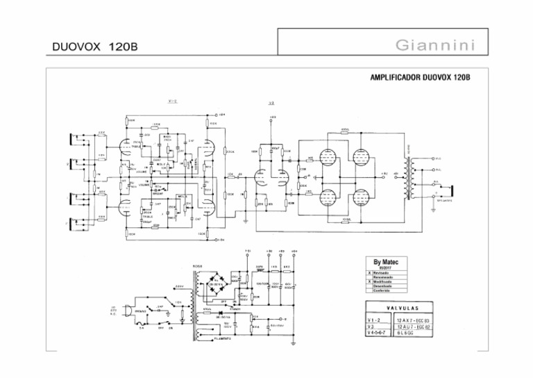 Esquema Giannini Duovox 120B | PDF