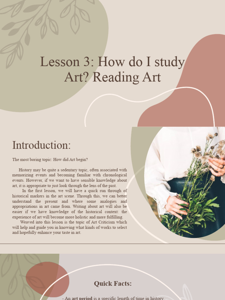 Lesson 3 Art Appreciation | PDF | Evaluation | Psychoanalysis