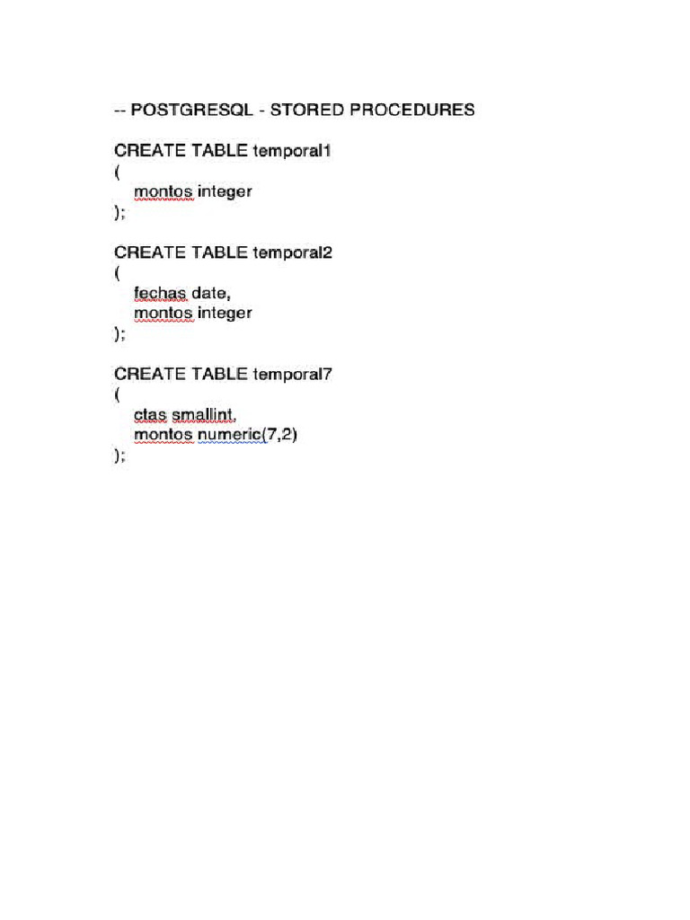 SP Postgresql Imágen | PDF