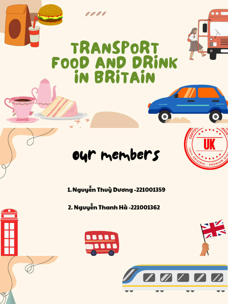 Transport and Food Culture in Britain | PDF | Transport | Public Transport