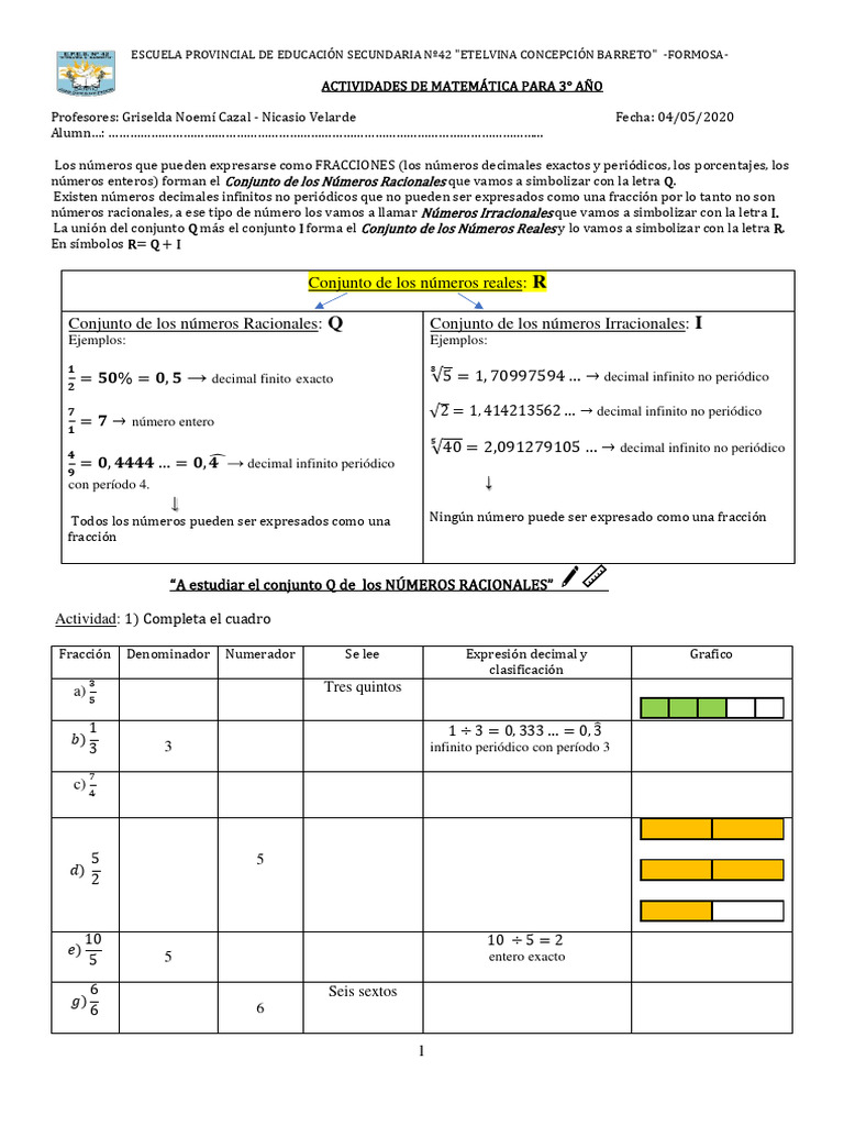 Prof Medina Gustavo - Matemática - TP 3 - Todas las divisiones | PDF ...