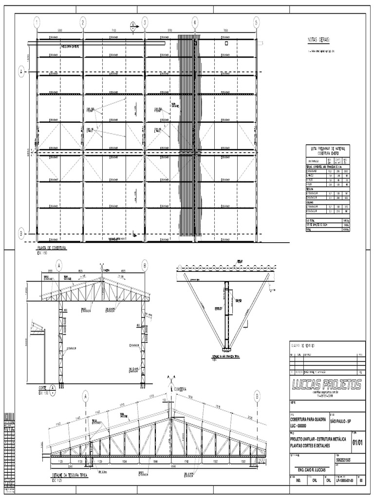 PROJETO ESTRUTURA METÁLICA | PDF