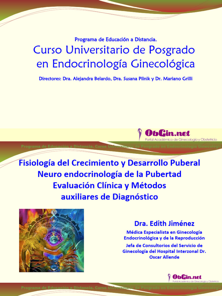Fisiología Del Crecimiento y Desarrollo Puberal | PDF | Adolescencia | Pubertad