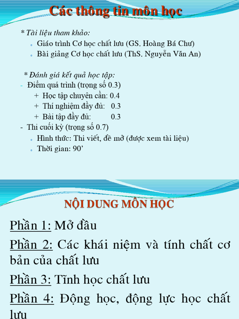1 2-Phan 1,2 Co Hoc Chat Luu-Khai Niem Va Tinh Chat Co Ban - MrAn | PDF