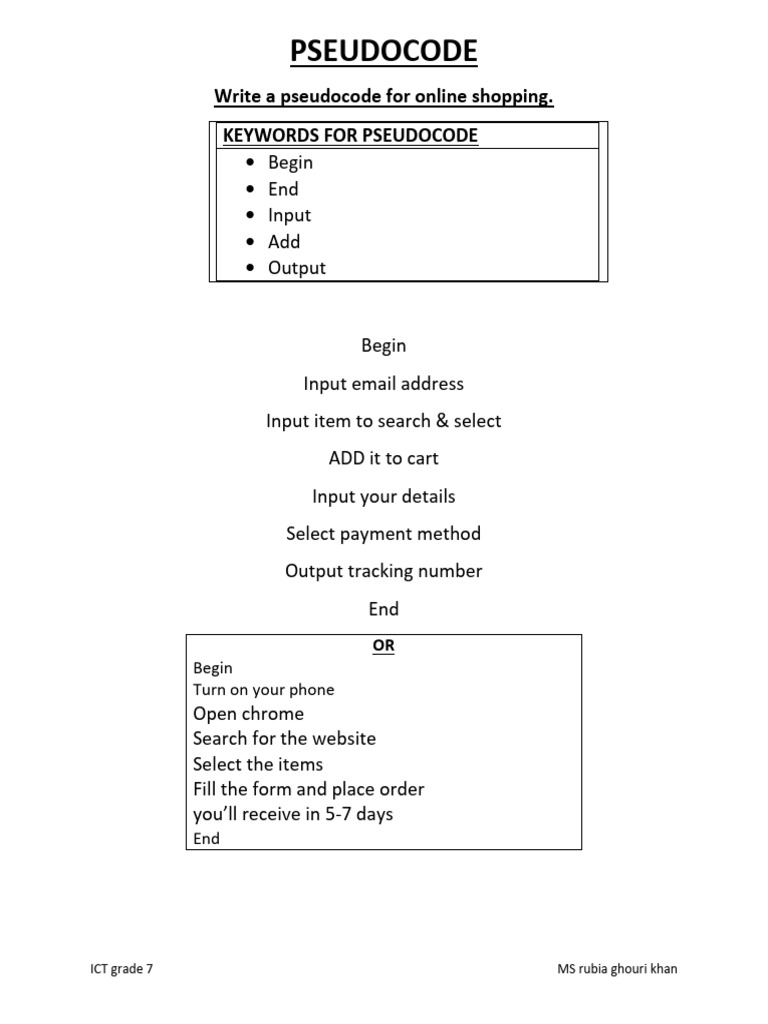 Keywors of Pseudocode | PDF | Career & Growth