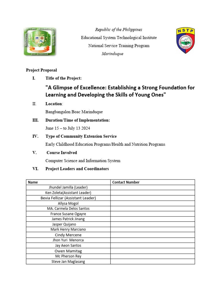 CWTS-Project-Proposal-Sample (1) | Download Free PDF | Critical ...