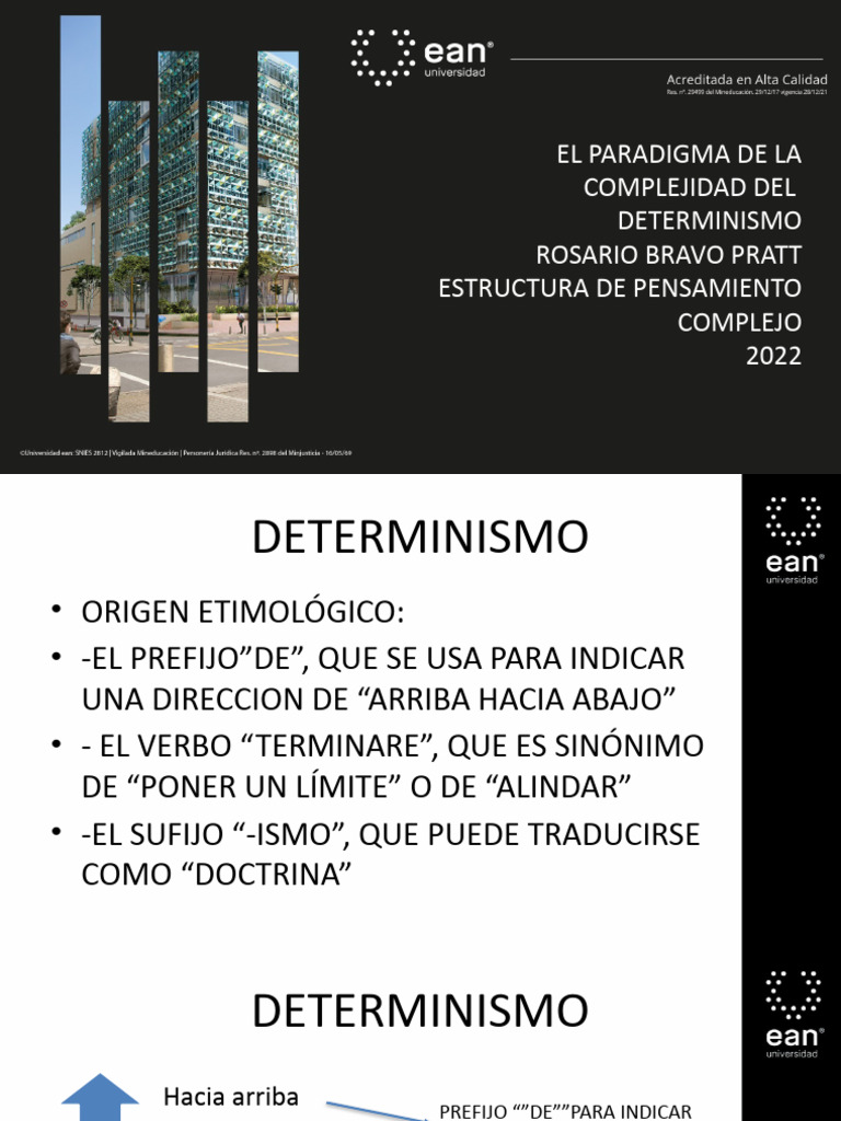 Complejidad del Determinismo Explicado | PDF | Determinismo | Proposición