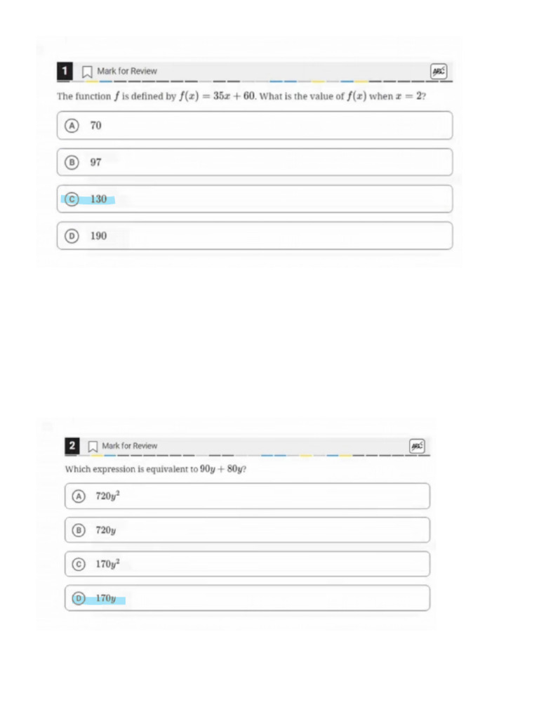 2023 12 Digital SAT Int C Math Module 2 | PDF