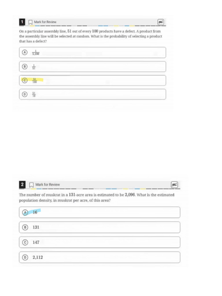 2023 12 Digital SAT Int C Math Module 1 | PDF