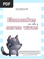 Secuencia Seres Vivos y Elementos Sin Vida Primer Grado 2024 | PDF ...