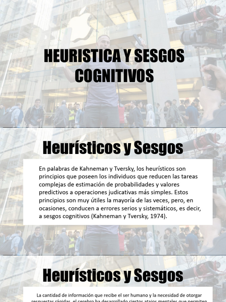 Heurísticos y Sesgos Cognitivos | PDF | Parcialidad | Sicología